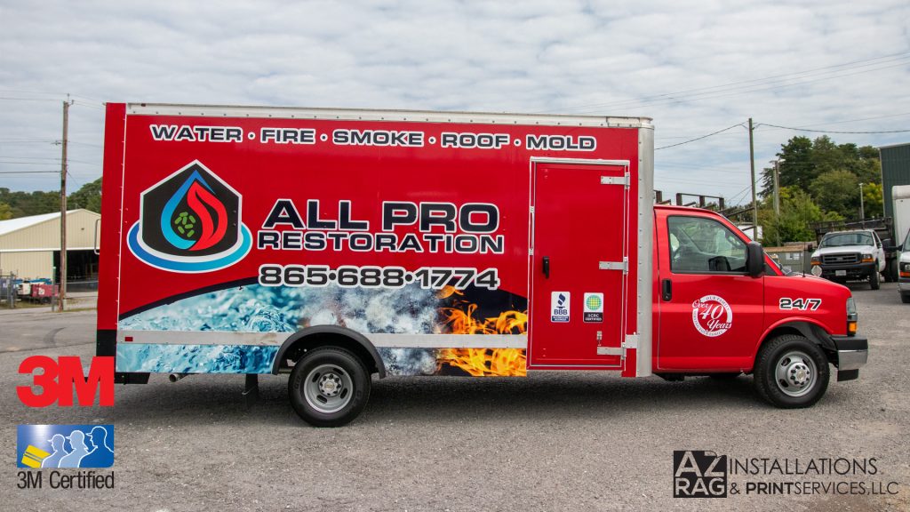 All Pro Restoration - Chevrolet Box Van Vinyl Wrap | AZ Rag ...